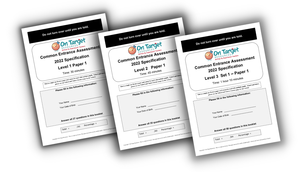 AQE Transfer Test 2022 – On Target Resources