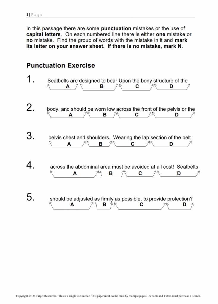 Transfer Test SEAG Style Practice Papers – Level 1 – On Target Resources