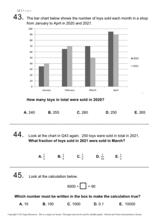 Transfer Test SEAG Style Practice Papers