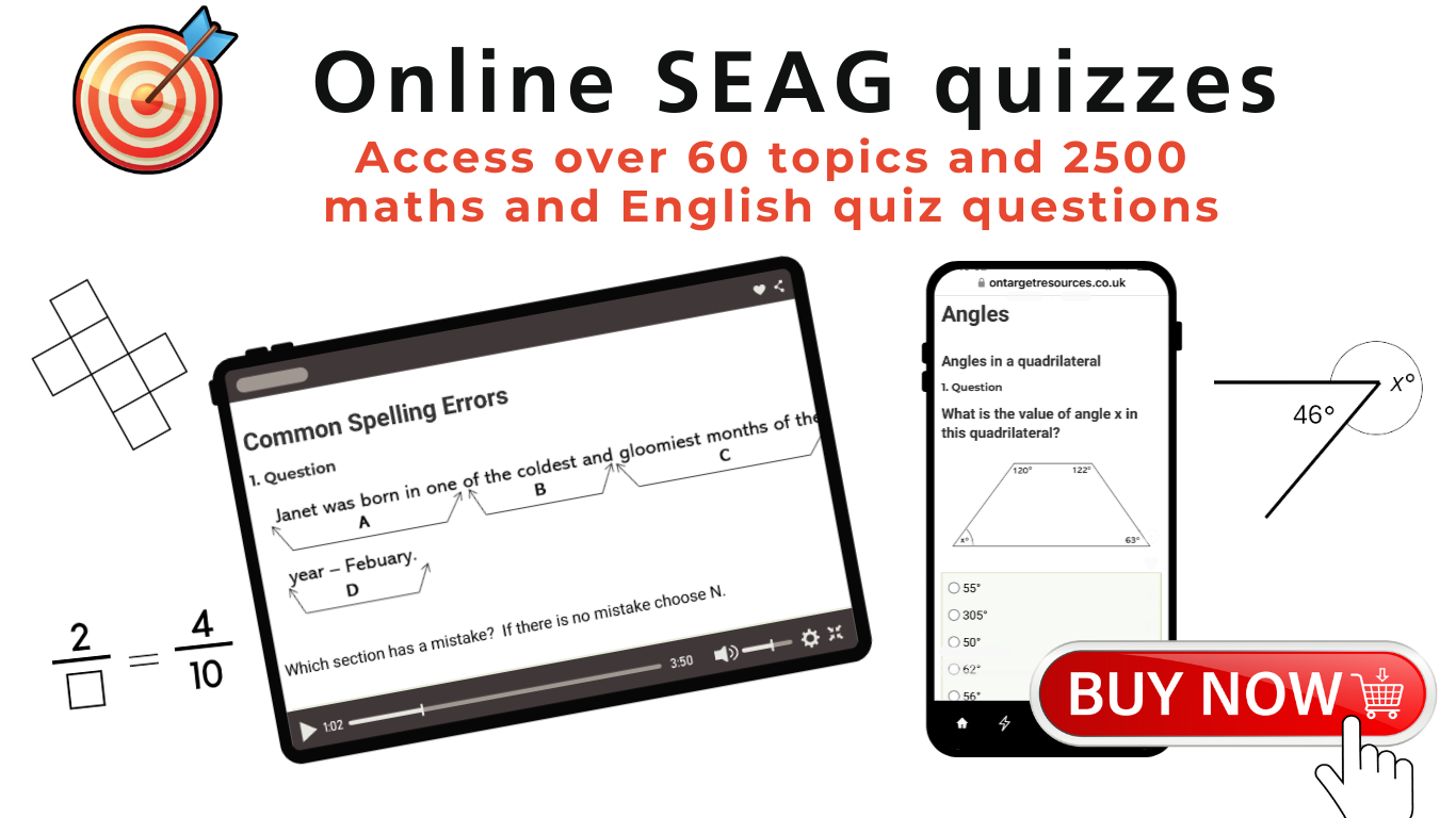 On Target Resources SEAG/GL/GCSE Maths Practice Papers